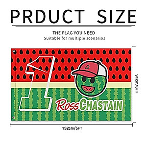 1 Ross Chastain Flag Brass Grommets 3x5 Ft Double sided Printing Flags Home Decoration Garden Outdoor Big Banner Farm Anniversary Decoration