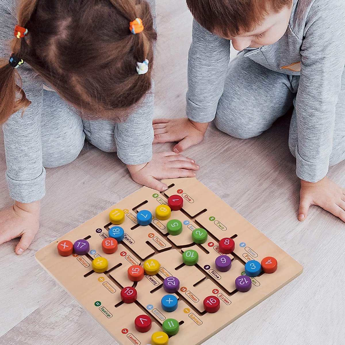 Boxiki Kids Montessori Toys. Learn to Count with Our Baby Toys That are Made of Wood! an Amazing Way to Learn Numbers and Colors.