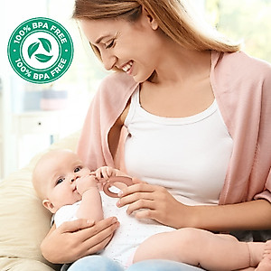 Baby Teething Toys, 100% Food-Grade Silicone Teethers for Babies 0-6 Months Infant, Baby Teether Toys 0-6 Months BPA Free Baby Chew Toys for Sucking Needs, Baby Teething Toy