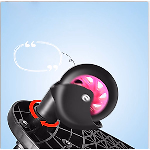 2019 New-Comfort Wheeled Board,Wheeled Buggy Board Comfort Wheeled Board with Adapter Stroller Ride On Board with Detachable Seat, Holds Children Up to 20kg (Pink)