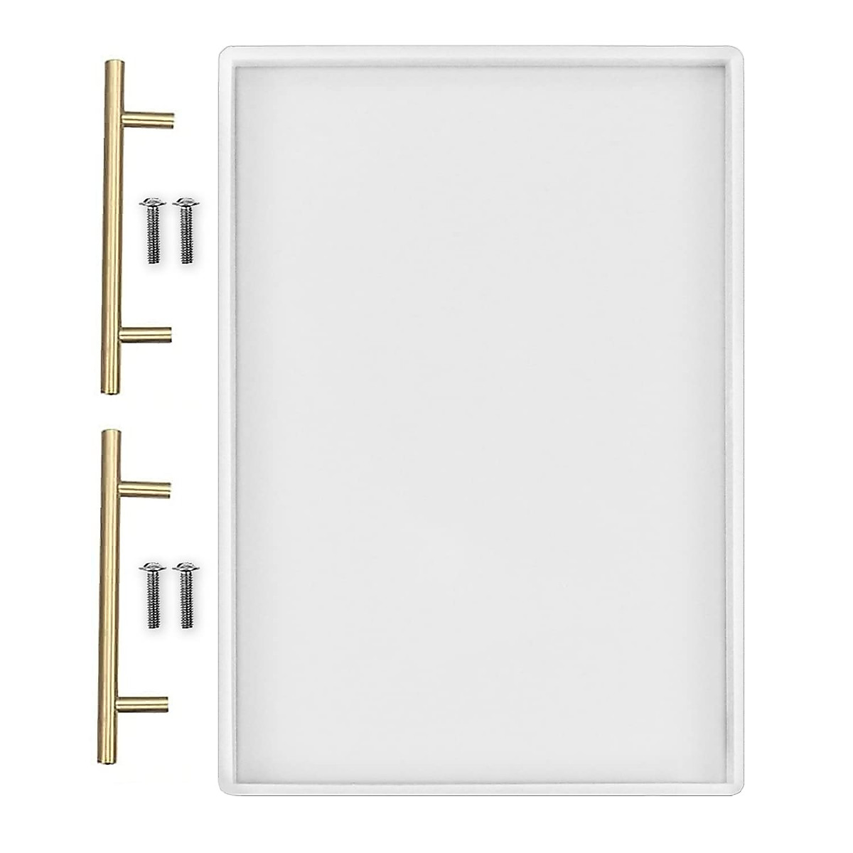 RESINWORLD Large Tray Mold with Handles, Rectangle Silicone Tray Molds for Resin Casting, Deep Flat Tray Resin Mold Silicone