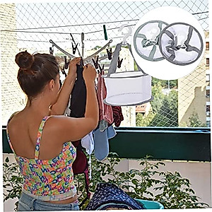 HONMEET 2pcs Powder Puff Clothes Basket Makeup Powder Puff Small Dryer Foldable Drying Rack Hanging Drying Rack Hanging Clothes Drying Rack Sweater Hanging Dryer Puff Drying Net Sock Brown