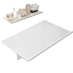 Window Sill Extender Plate16 x9 In Carbon Steel Window Plant Shelves with Magnetic Base Heavy-Duty Anti-Rust Waterproof Countertop Extension Board for Kitchen Office Bathroom, Window Sill Extender F