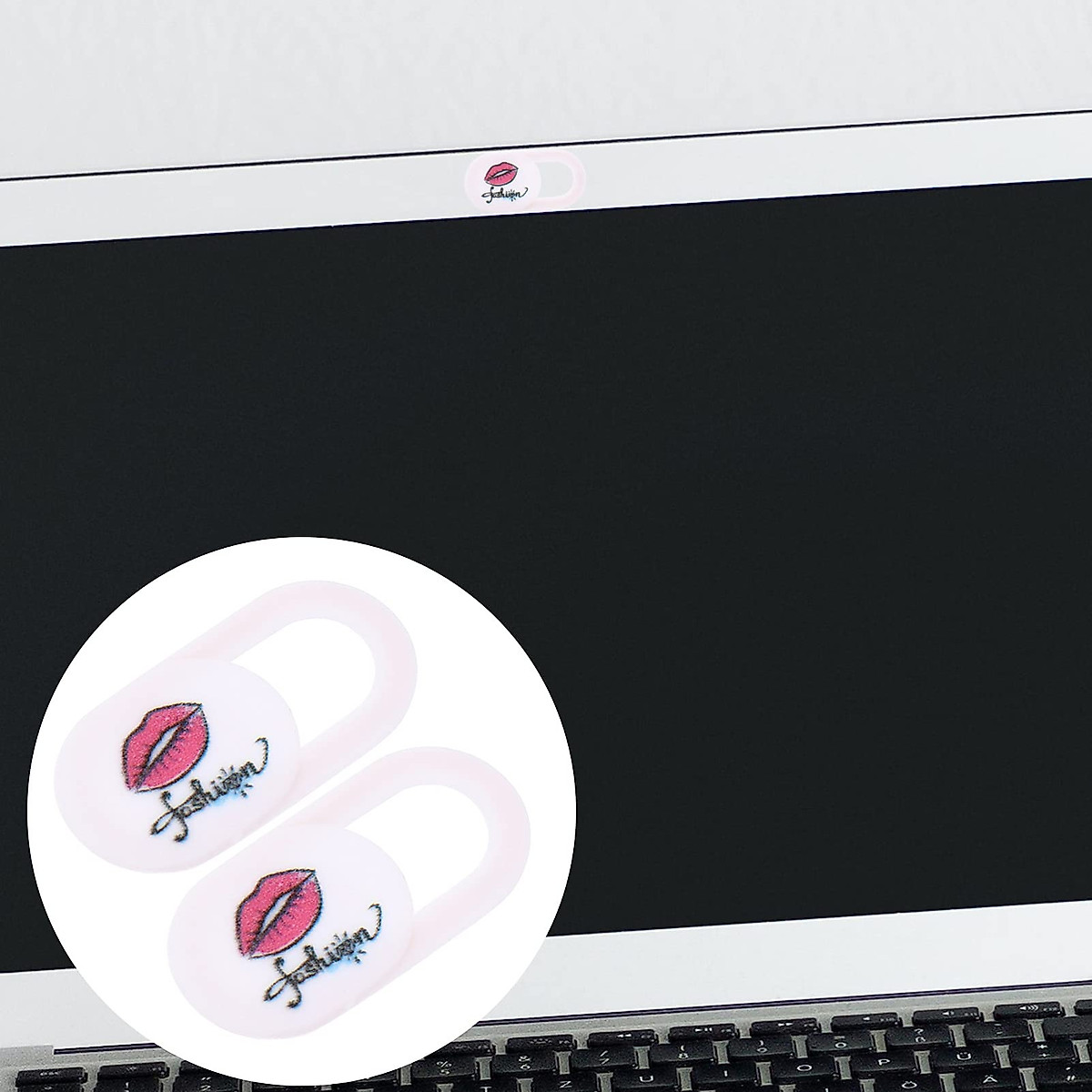 SOLUSTRE 2PCS Camera Privacy Cover SSD Laptop Webcam Blocker latop Computer Tablet Lap desks Web Camera Cover Slider White Environmental Protection Material Plastic Protection Cap Flat