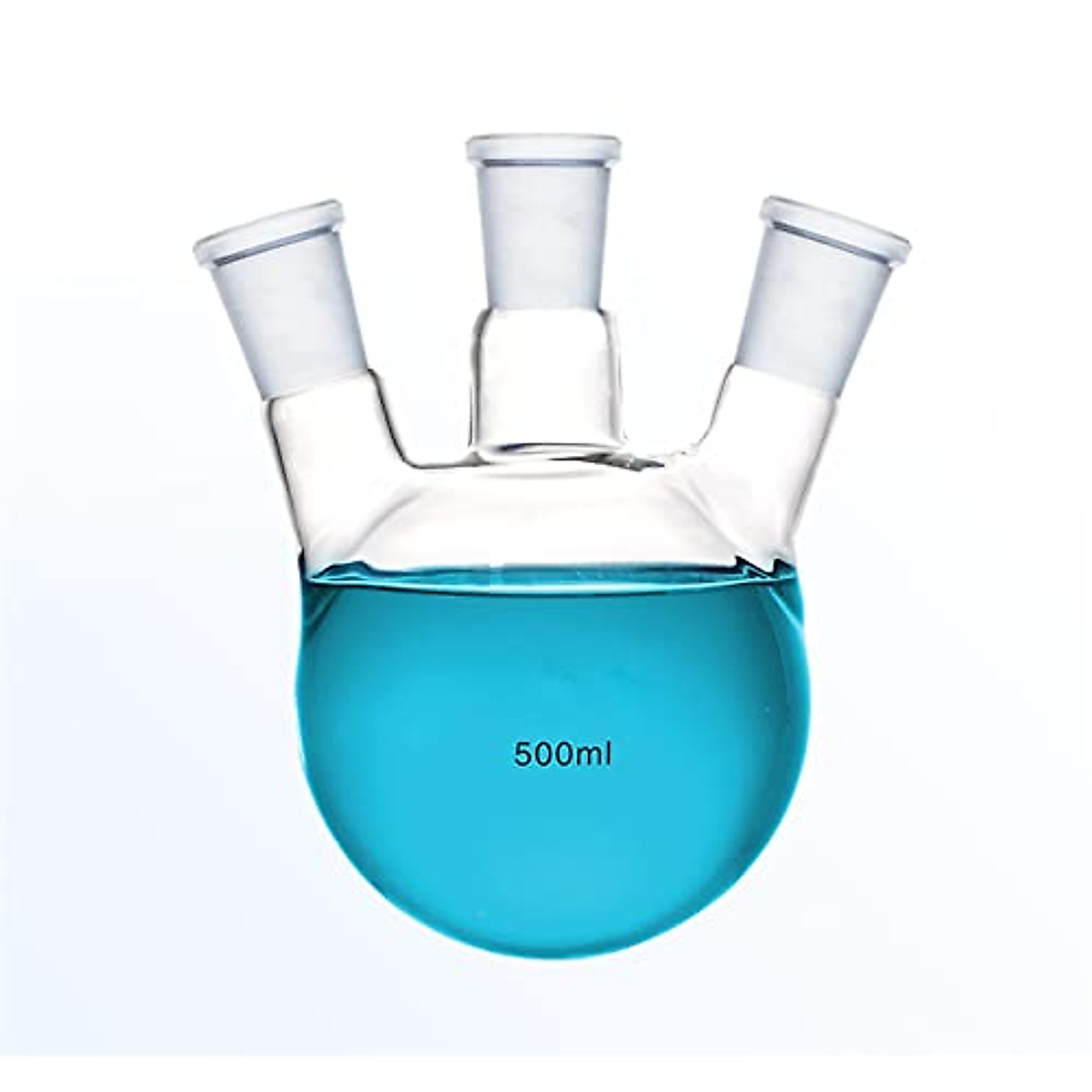 Deschem 500ml,3-Neck,24/40,Round Bottom Glass Flask,Three Necks Lab Bottle