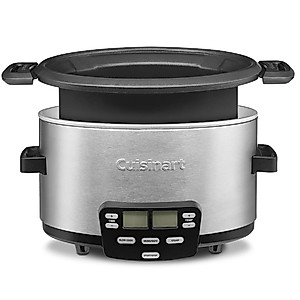 Cuisinart MSC-400 3-In-1 Cook Central 4-Quart Multi-Cooker: Slow Cooker, Brown/Saute, Steamer (Renewed)