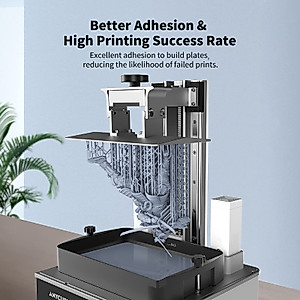 ANYCUBIC Upgraded Water Washable 3D Printer Resin, 405nm High Precision 3D Resin, Low Shrinkage Photopolymer Resin for 4K/8K/12K Capable LCD DLP Resin 3D Printer Printing (Grey, 1000g)