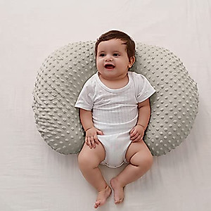 Nursing Pillow Cover, Minky Breastfeeding Pillow Slipcover Snugly Fits for Nursing Pillow for Baby Boys and Girls, Premium Quality Microfiber, Ultra Soft Comfortable (Tidal Foam)