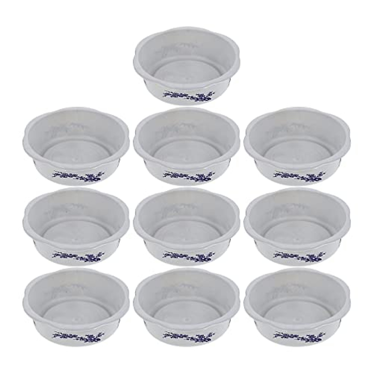 Happyyami Flower Vases Decorative 30pcs Basin with Bowl Hydroponic Seeding Non- Water Potted Caliber Bonsai and Garden Plants Flowerpots Pots Office Use Flowers Indoor Plastic Outdoor Lily Orchid Pot