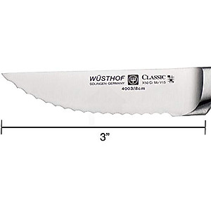 Wusthof Classic Paring Knife, One Size, Black, Stainless Steel