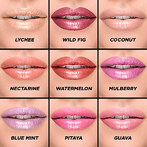 L'Oreal Paris Makeup Colour Riche Plump and Shine Lipstick, for Glossy, Radiant, Visibly Fuller Lips with an All-Day Moisturized Feel, Lychee Plump, 0.1 oz.