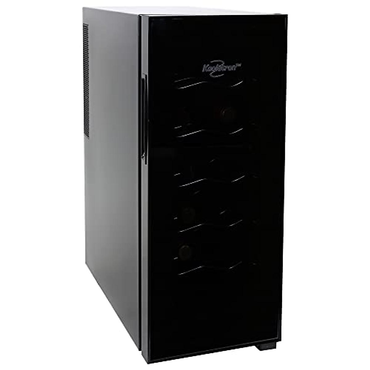 Koolatron Urban Series 12 Bottle Wine Cooler, Thermoelectric Wine Fridge, 1 cu. ft. Freestanding Wine Refrigerator for Home Bar, Small Kitchen, Apartment, Condo, Cottage, RV