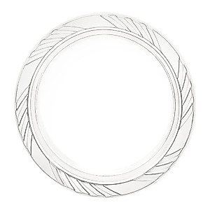 Munfix 6 Inch Clear Plastic Plates 200 Bulk Pack - Disposable Plates for Dessert & Appetizers BBQ Party Dinner Travel and Events, Microwavable Recyclable