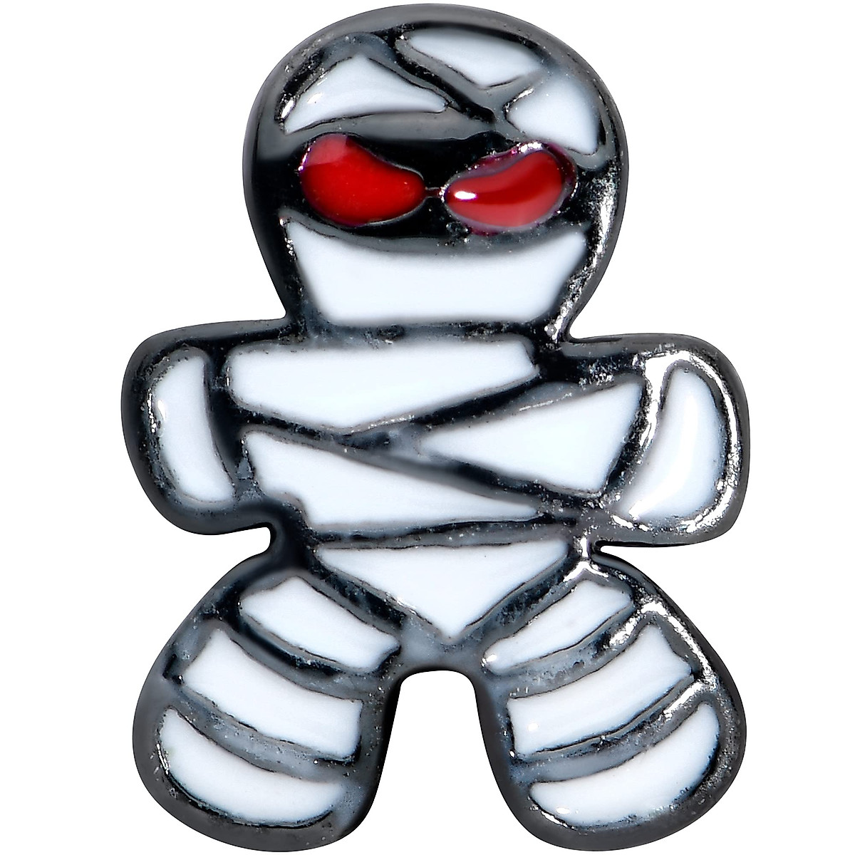 Body Candy Womens 20G 316L Steel Nose Ring Red Eye Mummy Nose Stud Nose Bone Body Piercing Jewelry 1/4