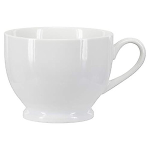 BIA Cordon Bleu 903217S4SIOC Espresso Cups Footed Cappuccino Mugs, One Size, White