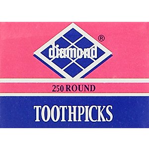 Diamond Round Toothpick Tray, 250 Count