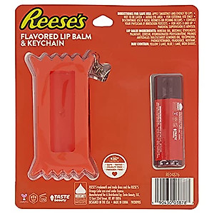 Taste Beauty Reese’s Peanut Butter Cup–Flavored Lip Balm and Keychain Holder, 2-Piece Set
