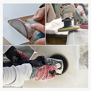 BRSCHNITT Dry Diamond Polishing Pads Set 4 Inch Grit 50x3/100x2/200/400/800 - Dry Polish Pad Kit 8pcs for Granite Marble Concrete Quartz Marble Floor Polishing