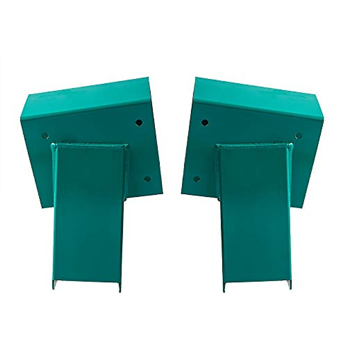HANDYGO Swing Set Brackets - Heavy Duty Steel Swing Kit, 2 DIY Wooden Swing Hardware Bracket, Playground Equipment Parts, with Mounting Accessories, for Outdoor Play, Green