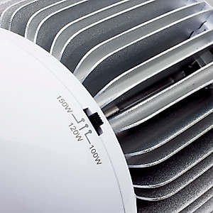 Satco S33117 Hi-Pro LED High Bay Wattage-Selectable HID Replacement Light, White, 100W/120W/150W