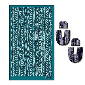 6Pcs Polymer Clay Silk Screen - Silk Screen Stencils for Polymer Clay - Reusable Silkscreen Print Kit Printing on Clay Jewelry Clay Earrings Silkscreen Stencil for Polymer Clay Earrings Jewelry