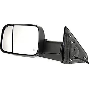 Garage-Pro Mirror Compatible with 2013-2018 Ram 1500, Fits 2013-2018 Ram 2500, Fits 2012-2018 Ram 3500 Towing Mirror, Driver Side, Heated, Power Glass, Blind Spot Glass, In-housing Signal Light