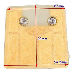 HIFROM Air Filter Fuel Filter Spark Plug Compatible with Husqvarna Chainsaw 288 281 61 66 266 181 New Parts # 501 8071-01 501 8071-05