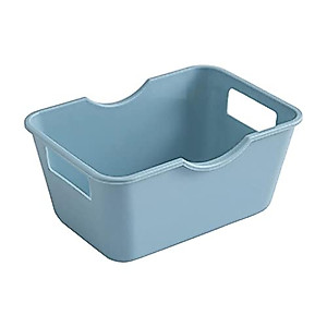 N/A Portable Storage Basket Desktop Clutter Storage Basket Plastic Cosmetics Makeup Sorting Basket Storage Basket (Color : D, Size : As shown)