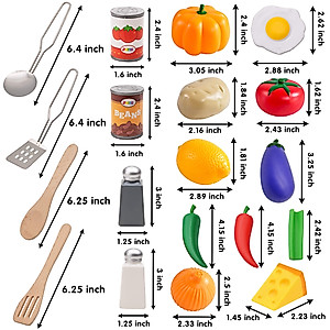 JOYIN Kid Play Kitchen, Pretend Daycare Toy Sets, Kids Cooking Supplies with Stainless Steel Cookware Pots and Pans Set, Cooking Utensils, Apron&Chef Hat and Grocery Play Food Sets, Toddler Gifts