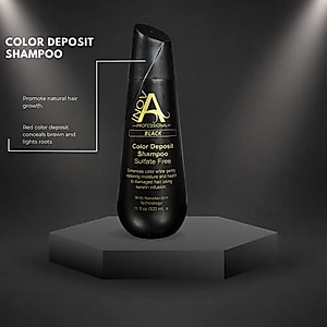 Inova Professional Color Revive & Enhance - Smooth Protection Sulfate-Free Shampoo - Color Deposit Black, 11 Fluid Ounce