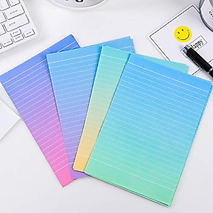 Halloluck 32 Colorful Writing Stationery Paper Letter Writing Paper with 16 Envelope, 4 Styles