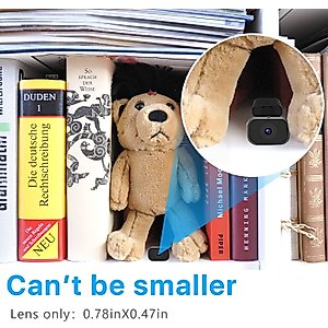 Smallest Spy Camera Hidden Camera Detector,HD1080P Wireless Cameras For Home Security,Nanny Cam,Outdoor/Indoor Camera with Night Vision,Motion Detection,Cloud Storage for Security with iOS AndroidAPP