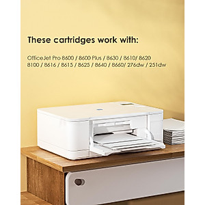 950XL 951XL Ink Compatible for HP 950 951 XL Ink Cartridges Combo Pack use for HP OfficeJet Pro 8600 8610 8620 8100 8630 8660 8640 8615 76DW 251DW Printers(2 Black,1 Cyan,1 Magenta,1 Yellow,5 Pack)