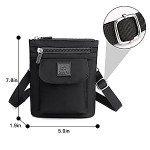 AOCINA Small Crossbody Bags for Women Small Canvas Purses for Teen Girls Lightweight Mini Purse Bag (Nylon-Green)