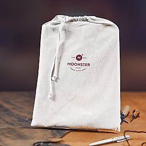 Leather Portfolio Professional Organizer Padfolio – Resume Folder with Luxury Pen, Stylish Document Folio for Letter Size Writing Pad w/ Business Card Holder, Portfolios for Men & Women MOONSTER®