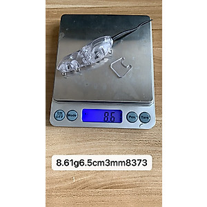 5PCS Unpainted topwater Minnow Fishing Lure 115mm 8.61g Crankbait Artificial Hard Bait Carp Pike Bass Wobblers Deep Diving Fishing jerkbait 8373 Free Eye