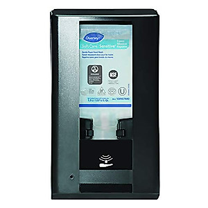 Diversey D6205550 IntelliCare Hybrid Hand Dispenser for SoftCare Liquid Foam Soaps & Sanitizers, Automatic Touchless Activation,Low Content Alerts Refillable, Black, (Pack of 6)