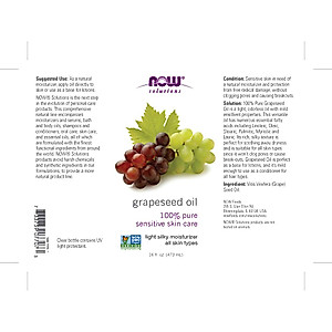 Now Foods Grape Seed Oil, 32 oz (16oz X2)