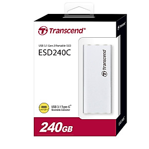 Transcend 240GB USB 3.1 Gen 2 USB Type-C ESD240C Portable SSD Solid State Drive TS240GESD240C