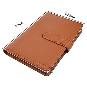 Sunmns Wallet PU Leather Photo Album Compatible for Fujifilm Instax Wide 300 Camera, Polaroid POP, POP 2.0, Originals OneStep 2, OneStep+ Printer Film (Brown)