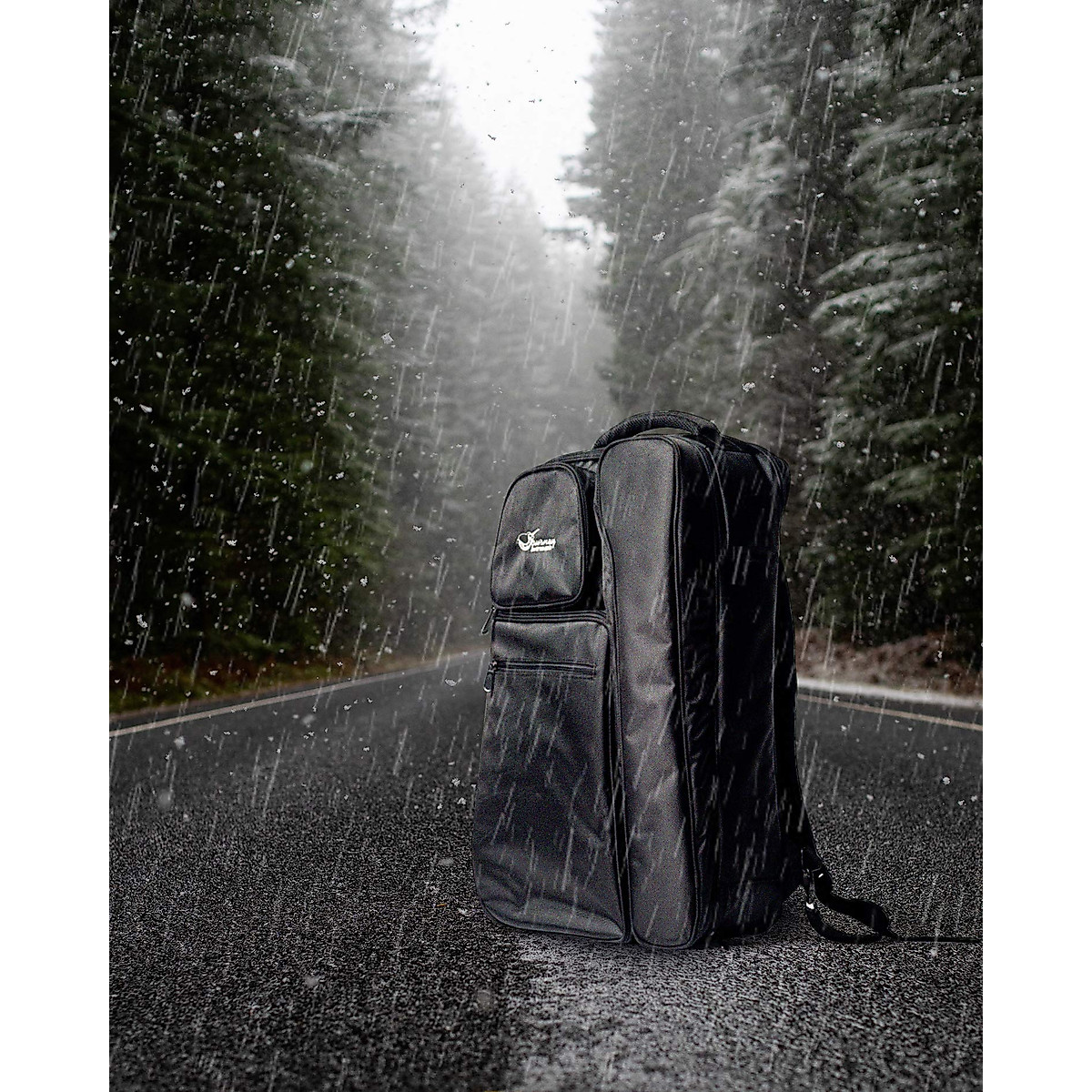 Journey Instruments Travel Guitar Gig Bag Backpack – BG003C Traveling Guitar Road Trip Premium Gig Bag – Premium 1680 Denier case HDPE foam padding Guitar Case – Fits All In One Guitar Case