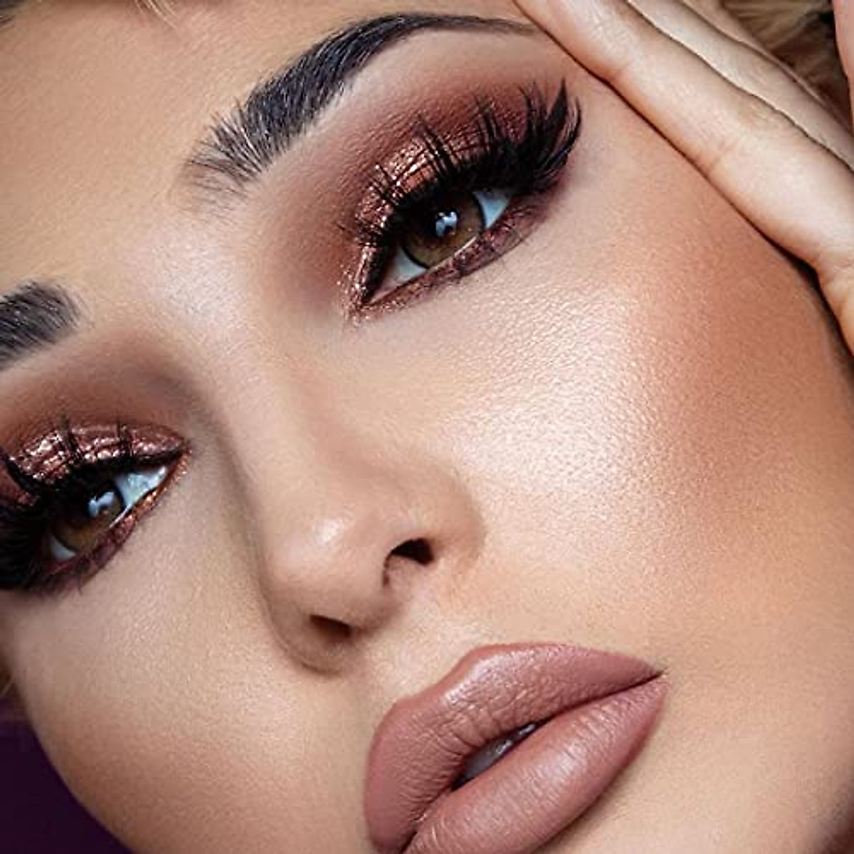 PURELEOR 3D Faux Mink Eyelashes Manga Eyelash 10 Pairs Natural & Dramatic False Lashes Volume Eye Lash Packs