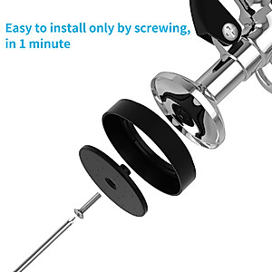 JZBRAIN Commercial Pre-Rinse Spray Valve Head Repair Kit 1.42 GPM High Pressure Spray Face Bumper and Screw Replacement Part for Commercial Sink Sprayer (Black)