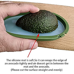 wonderoad Easier to Keep Fresh with Special Soft Silicone Mat | Avocado Holder Saver Keeper Storage Container for Fridge