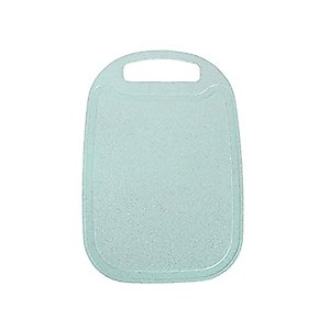 MMOOCO Chopping Board, Kitchen Chopping Handle Tool Household Wooden Chopping Board Meat Deli Square Cooking Baking Vegetables Meat (Color : Green)