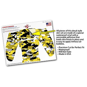 WraptorSkinz Skin Wrap compatible with Sony PS5 DualSense Controller WraptorCamo Digital Camo Yellow (CONTROLLER NOT INCLUDED)