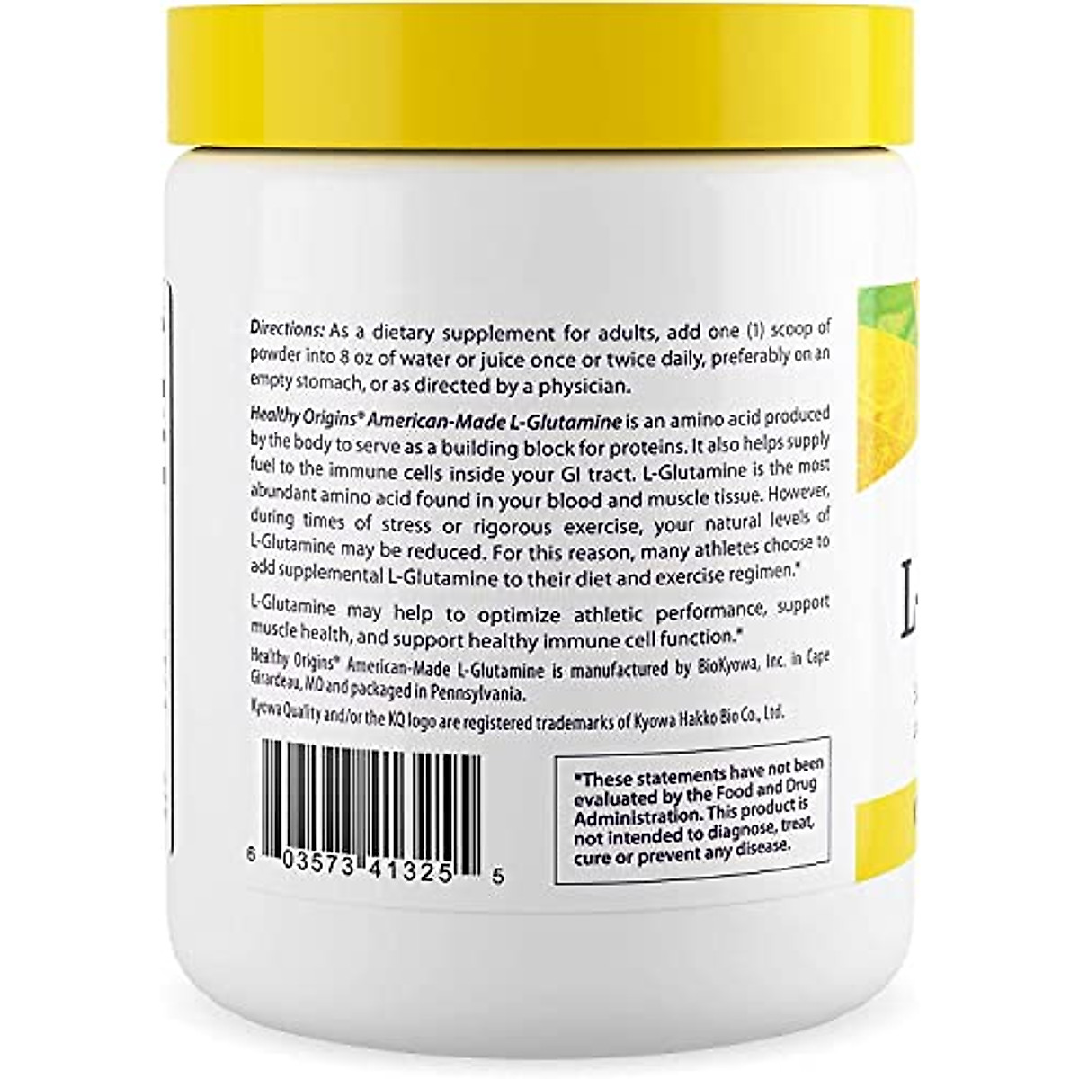 Healthy Origins L-Glutamine Powder, 300 g - Amino Acid & Muscle Strength Support - American-Made L-Glutamine Powder - Immune Support Supplement - Vegan, Non-GMO & Gluten-Free Supplement - 10.6 Oz