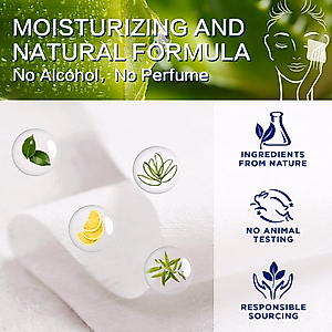 OPPEAL.HOSMALL 500ct Facial Cleansing Wipes Gentle Makeup Remover, Waterproof Individually Wrapped, Fragrance, Oil & Alcohol Free