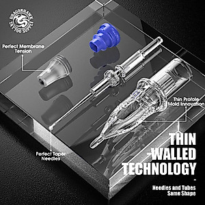 DRAGONHAWK Complete Tattoo Pen Kit Rotary Atom M1 Machine Power Supply 20Pcs Cartridges Needles Foot Pedal