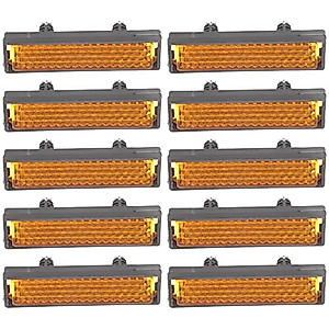INOOMP 20Pcs Pedal Reflective Accessories Jewelry Accessories Bike Reflective Tape Night Safety Warning reflectors Reflector Strips Pedal reflectors Pedal Lights Decorate Plastic Advanced